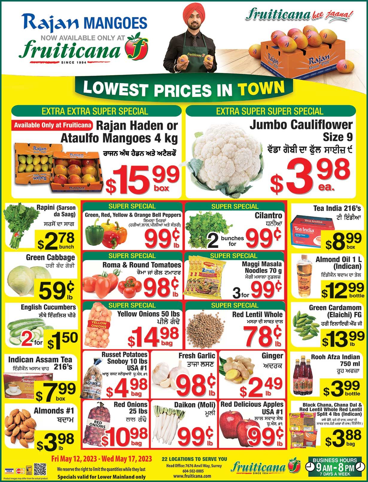 Fruiticana Flyer – Vancouver, Surrey, Edmonton, Calgary or Kelowna