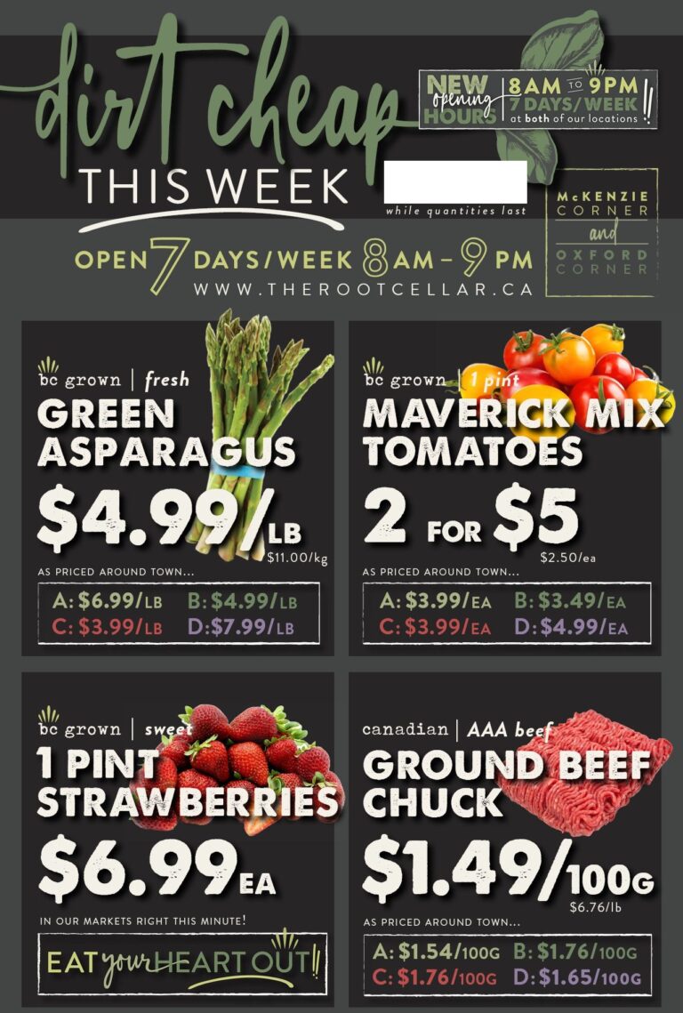 The Root Cellar Flyer Victoria